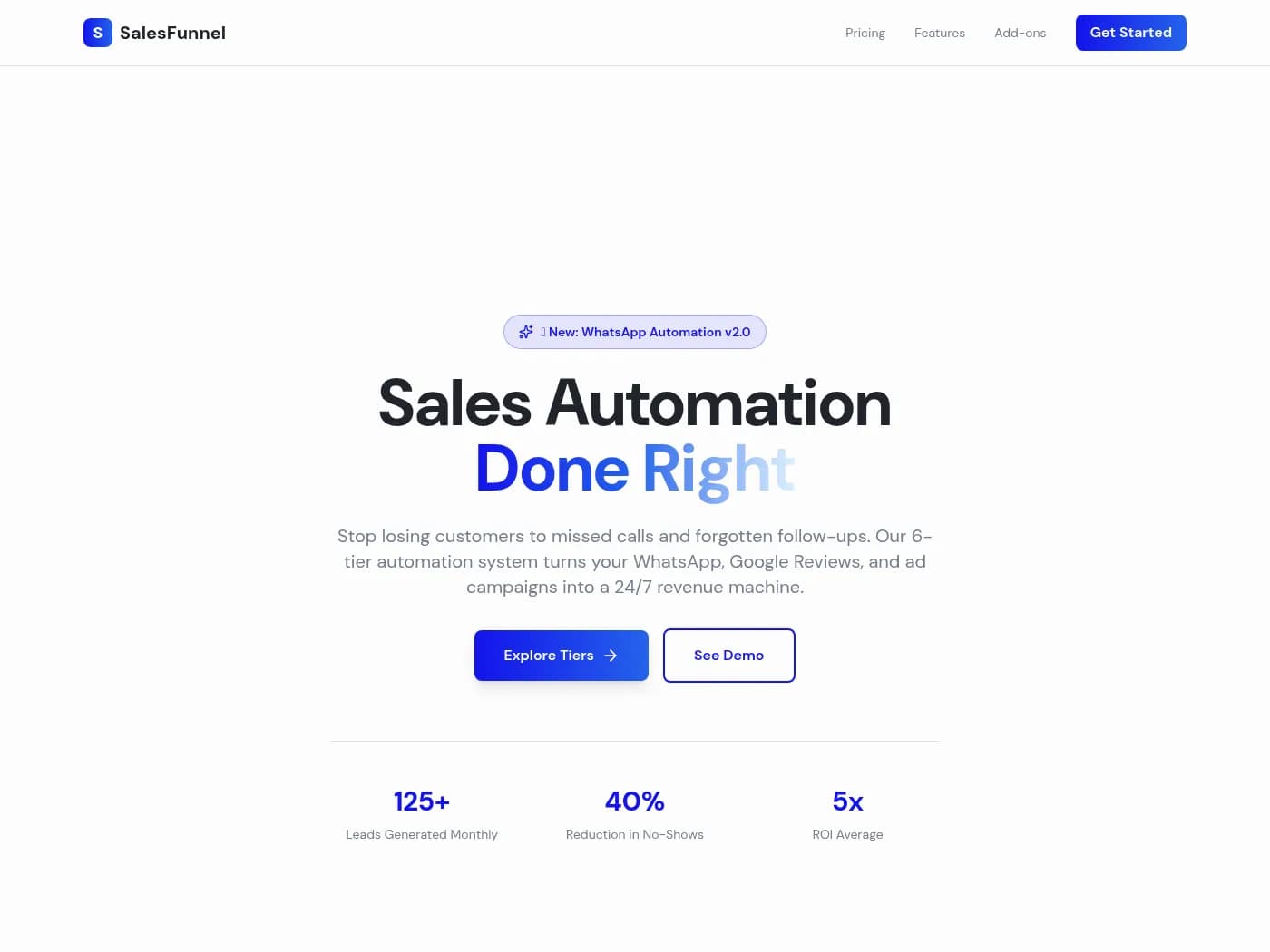 Sales Funnel Automation Platform for Service Businesses