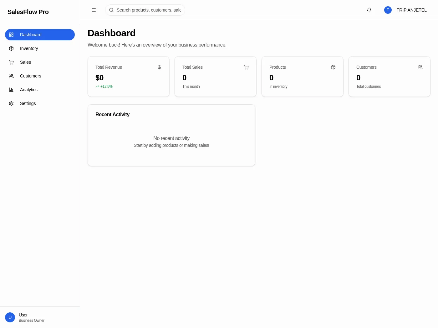 Sales Management App for Small Businesses