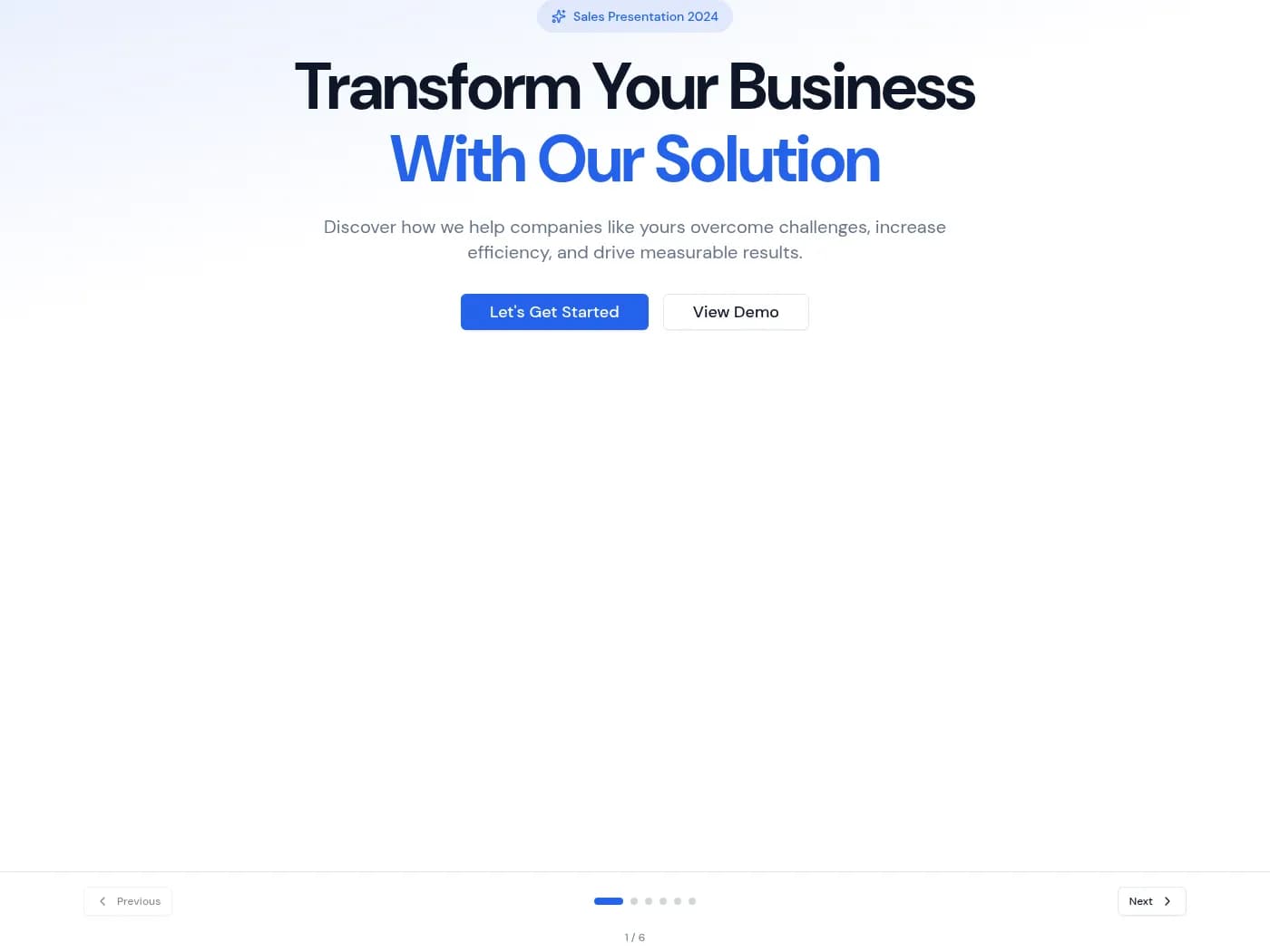 Sales Pitch Deck Builder