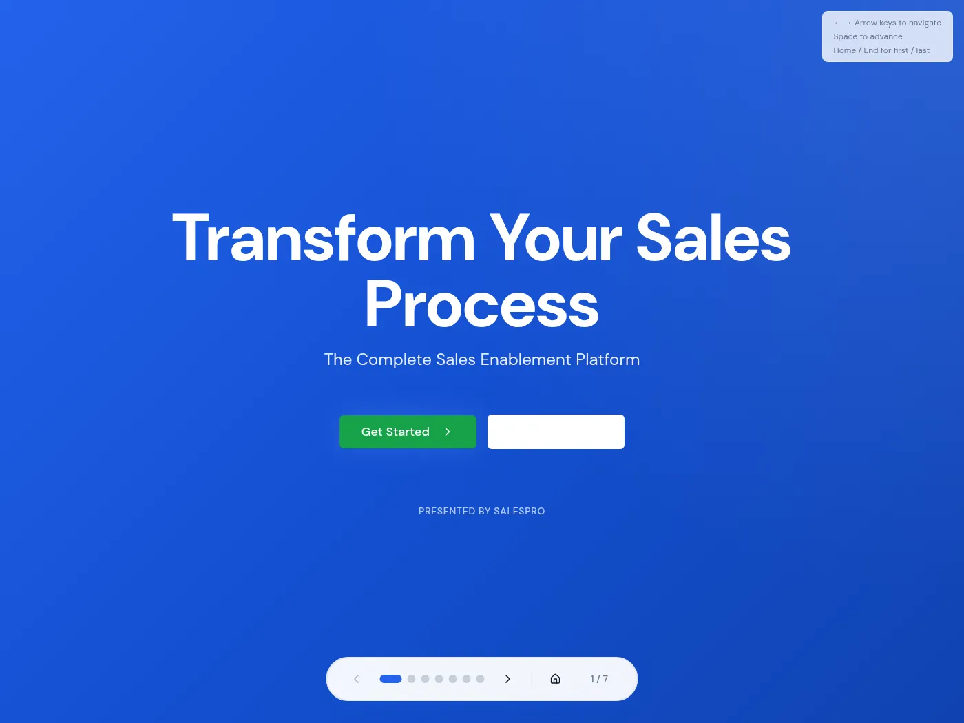 Sales Pitch Deck Builder