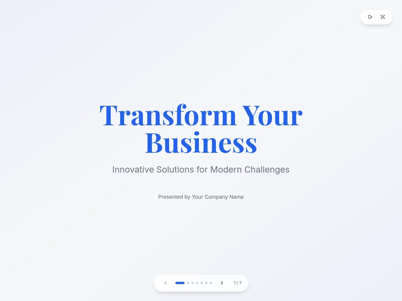 Sales Pitch Deck Creator