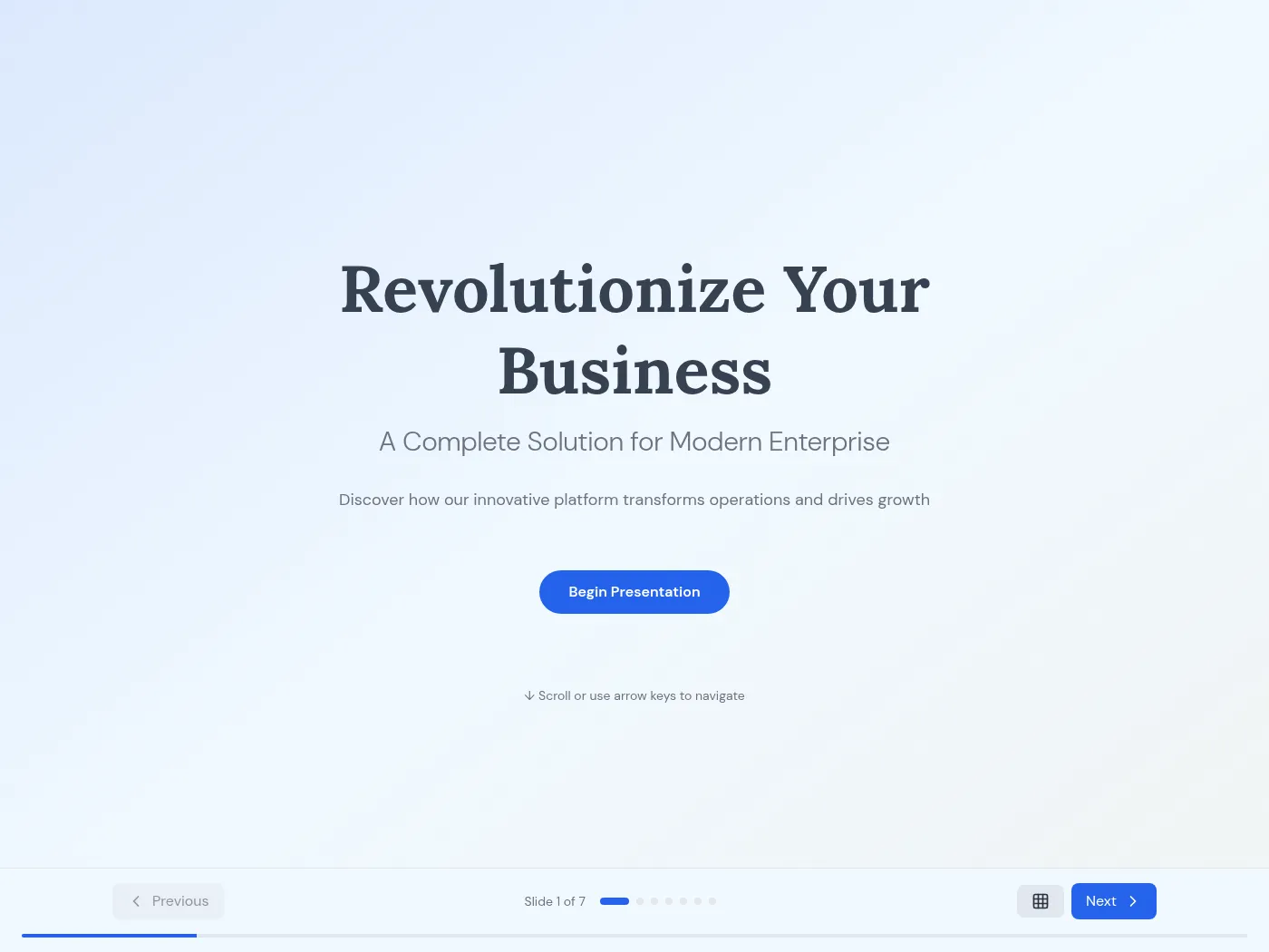 Sales Pitch Deck Presentation Platform