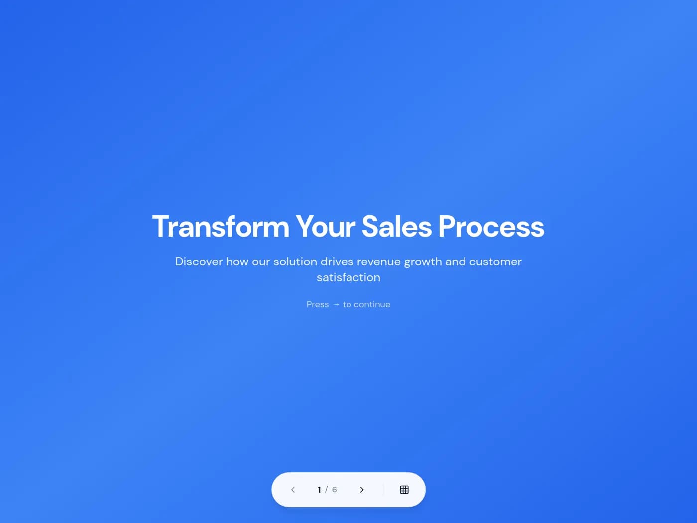Sales Pitch Presentation Builder