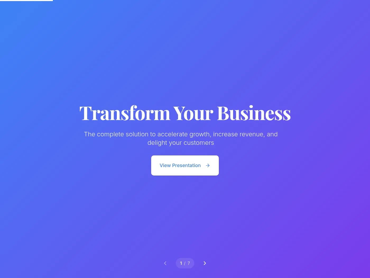 Sales Pitch Presentation Builder