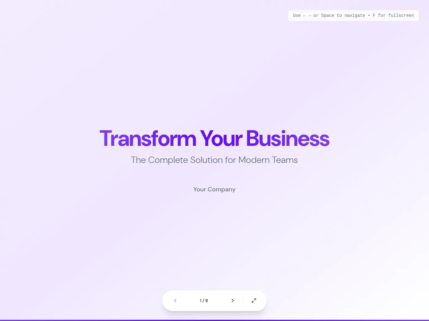 Sales Pitch Presentation Builder