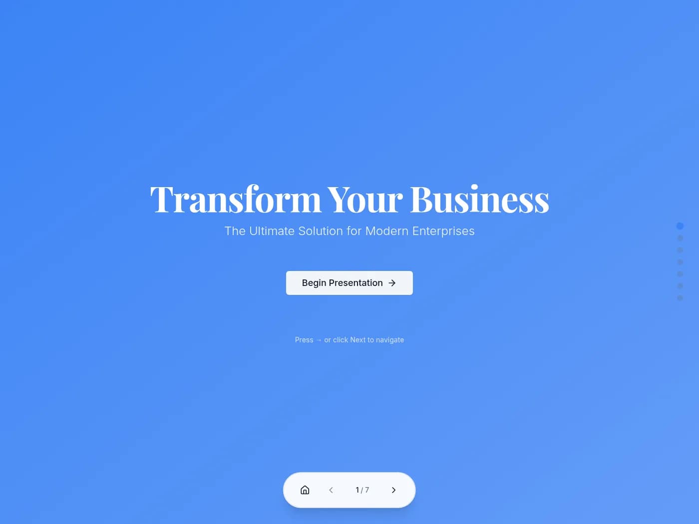 Sales Pitch Presentation Builder