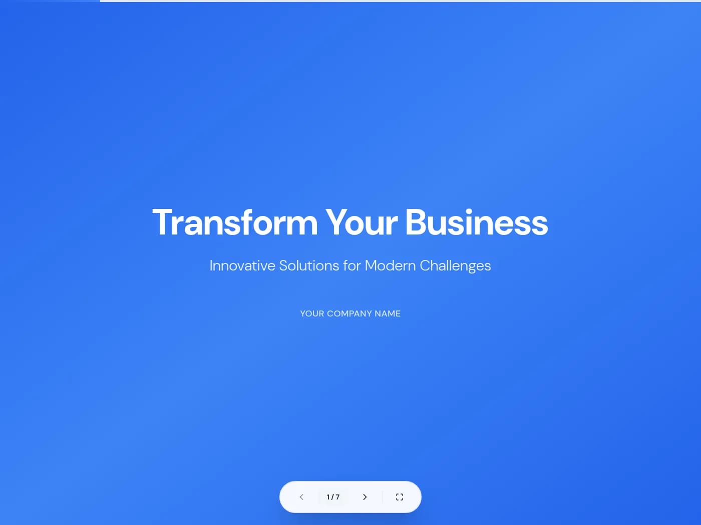 Sales Pitch Presentation Builder