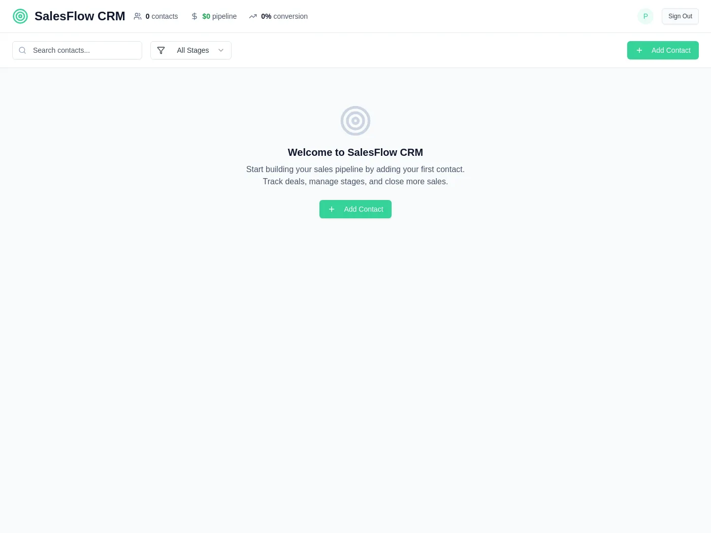 SalesFlow CRM: Simple Multi-User Pipeline Tracker