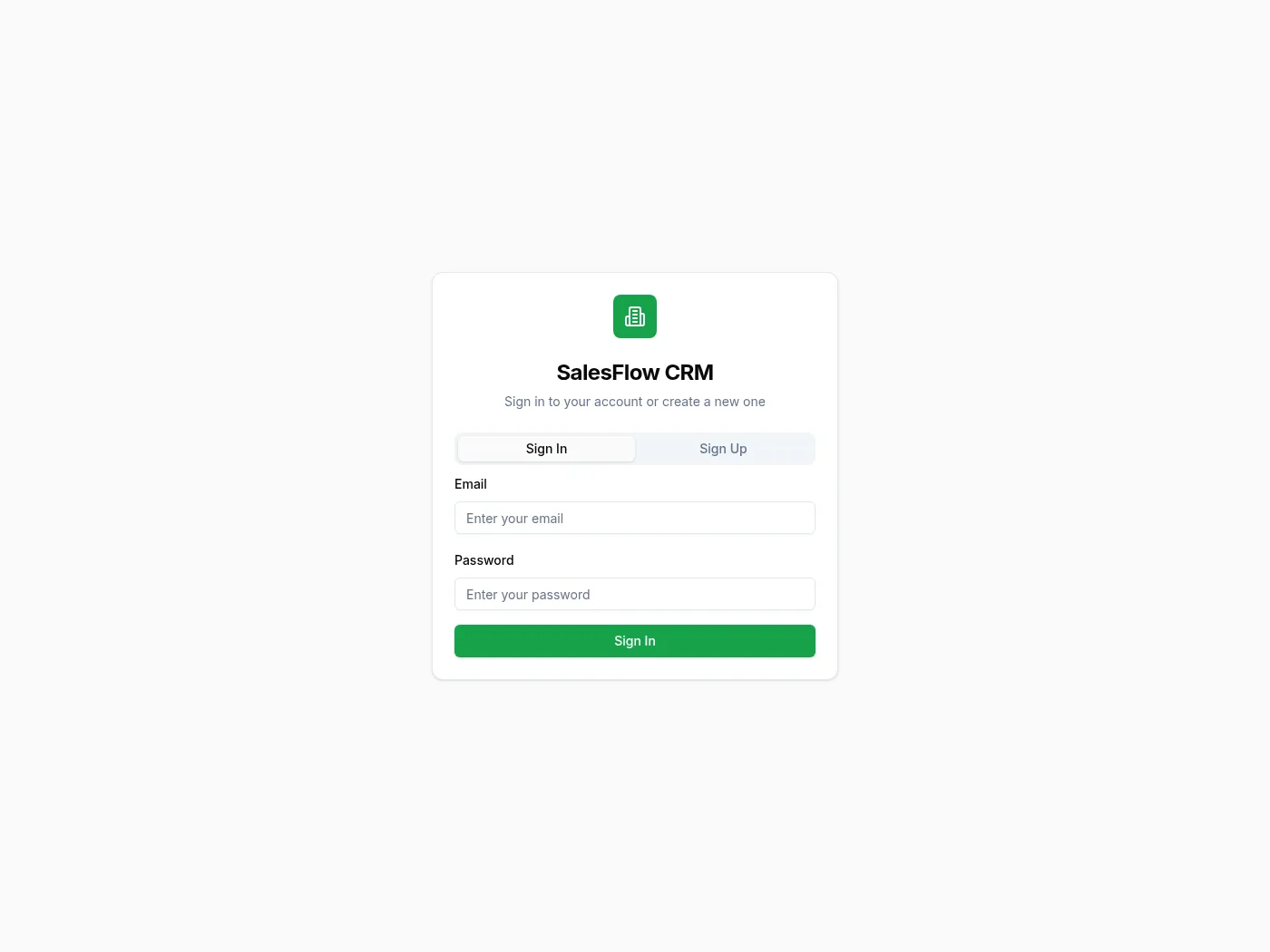 SalesFlow CRM - Streamlined Contact and Deal Management