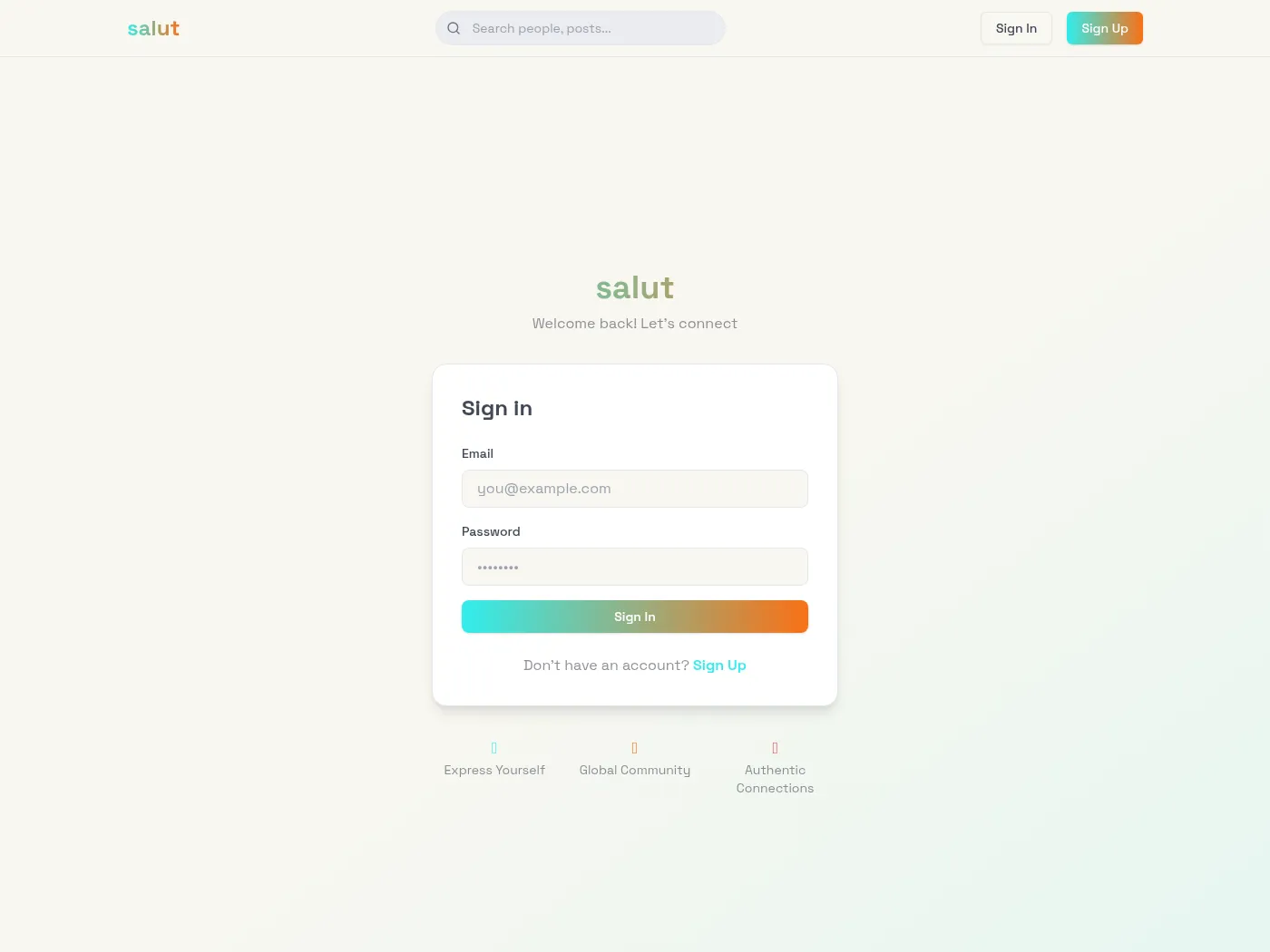 Salut Social App