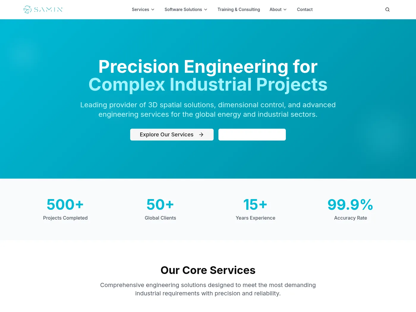 Samin Solutions Corporate Website