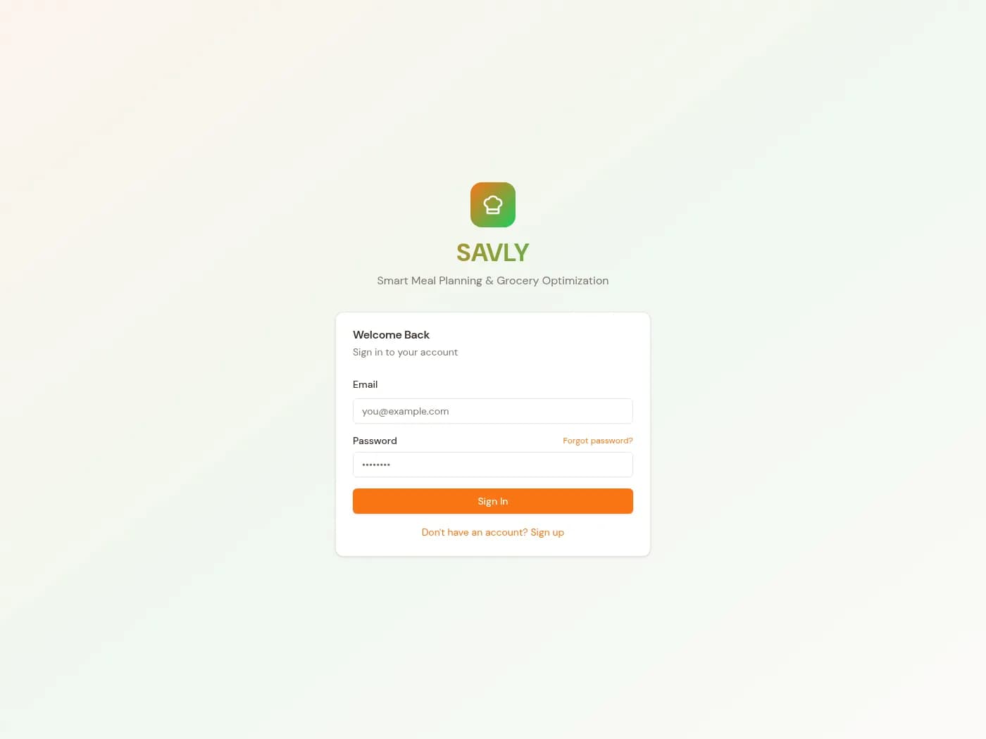 SAVLY: Smart Meal Planning & Grocery Optimization App