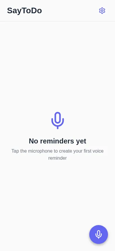 SayToDo: Voice-Based Emotional Reminder Mobile App
