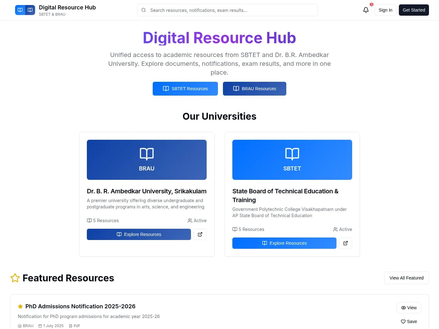 SBTET & BrauWEBRP Digital Resource Hub