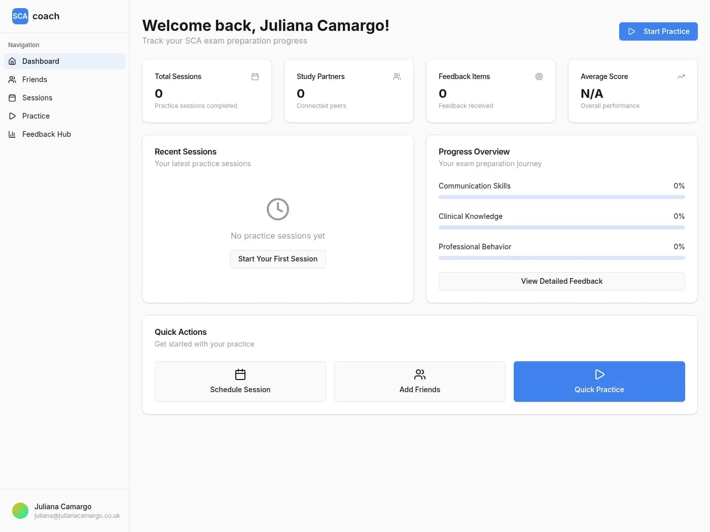 SCAcoach: Collaborative SCA Practice Hub for UK GPST3 Trainees