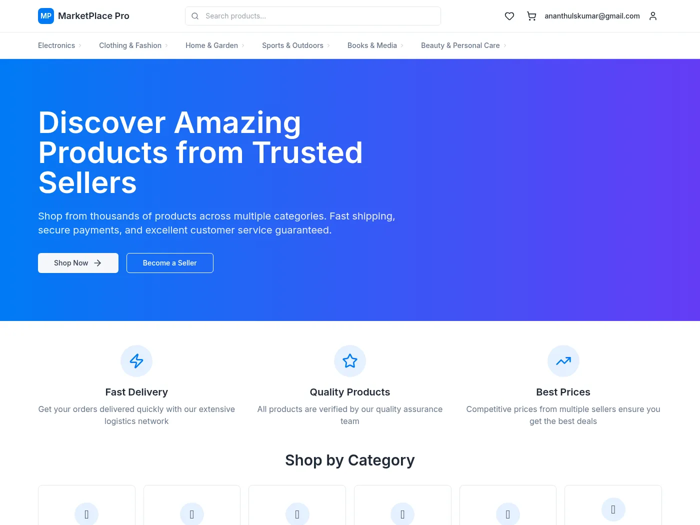 Scalable E-commerce Marketplace Platform (Production-Ready Monorepo)