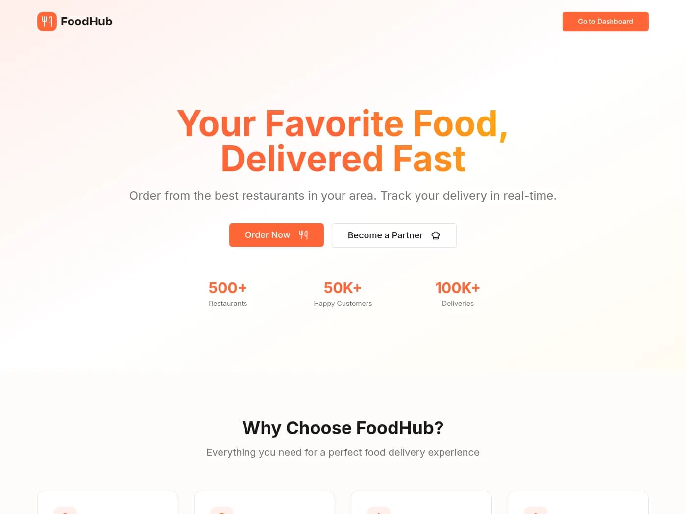 Scalable Multi-Role Food Delivery Platform