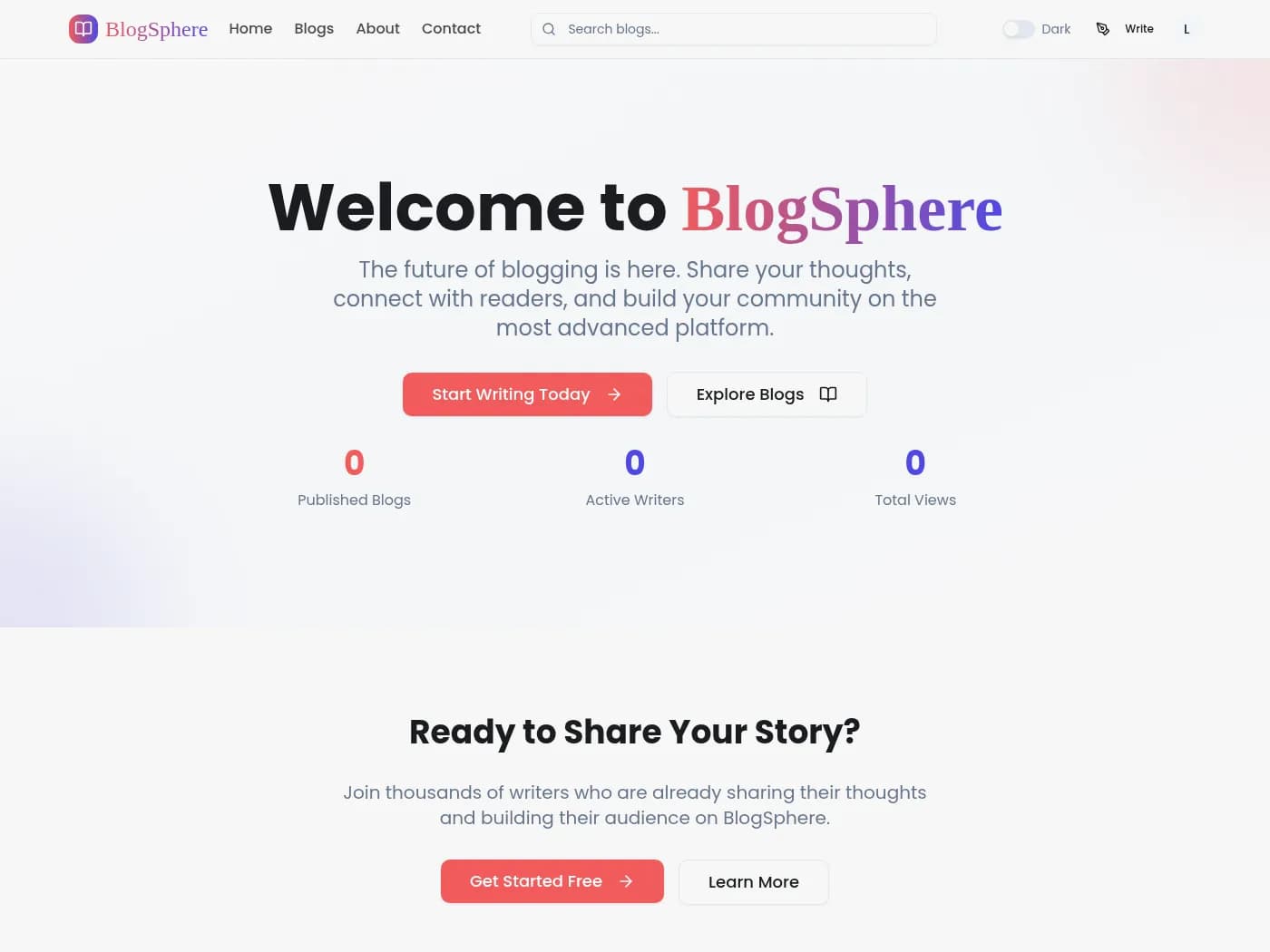 Scalable MERN Blog Platform with Modern UI & Advanced Auth