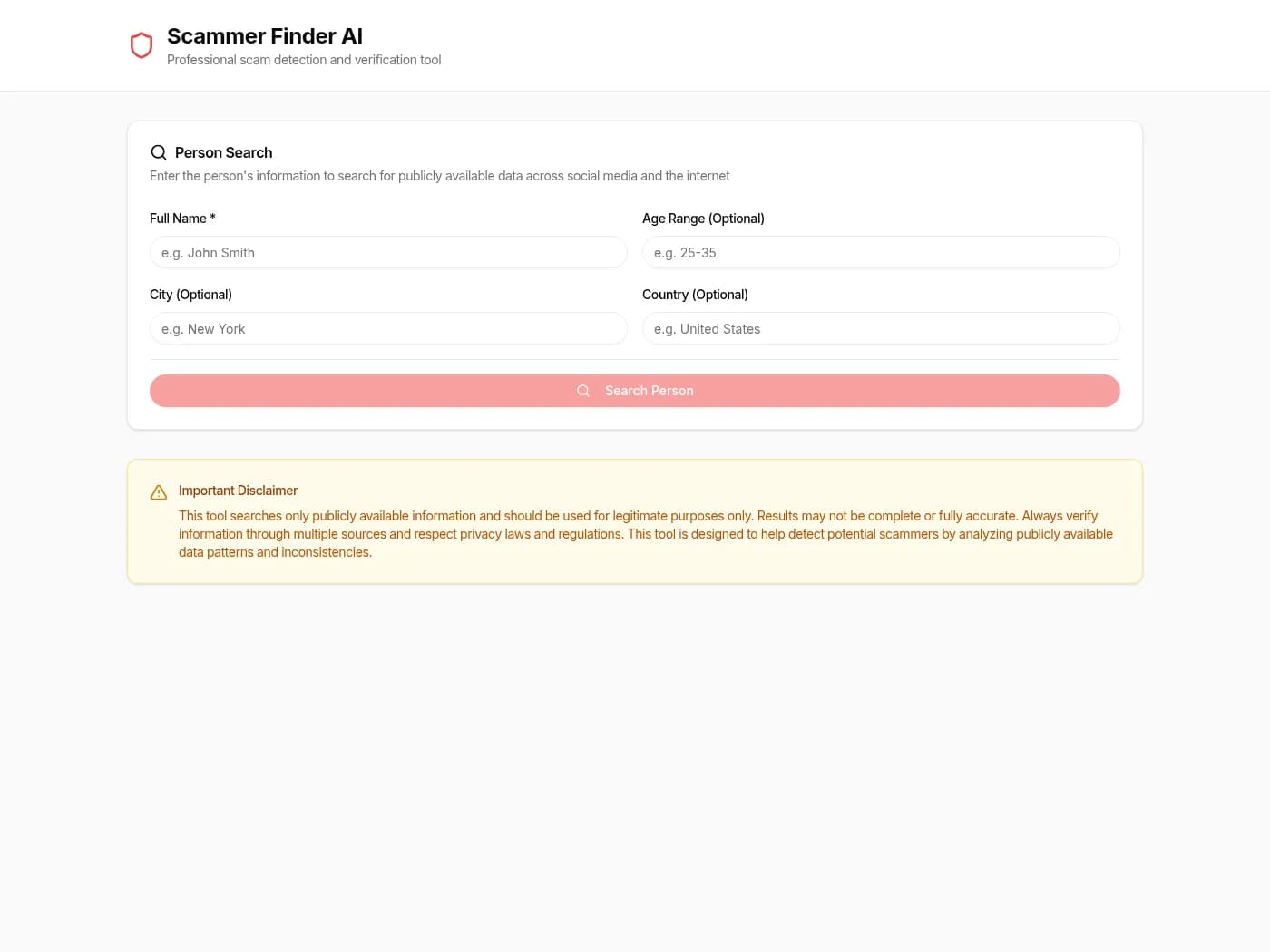 Scammer Finder AI