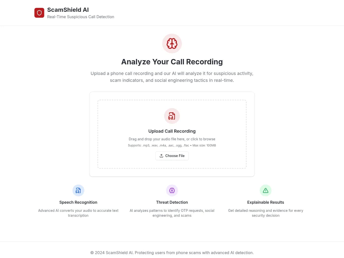 ScamShield AI – Real-Time Suspicious Call Detection