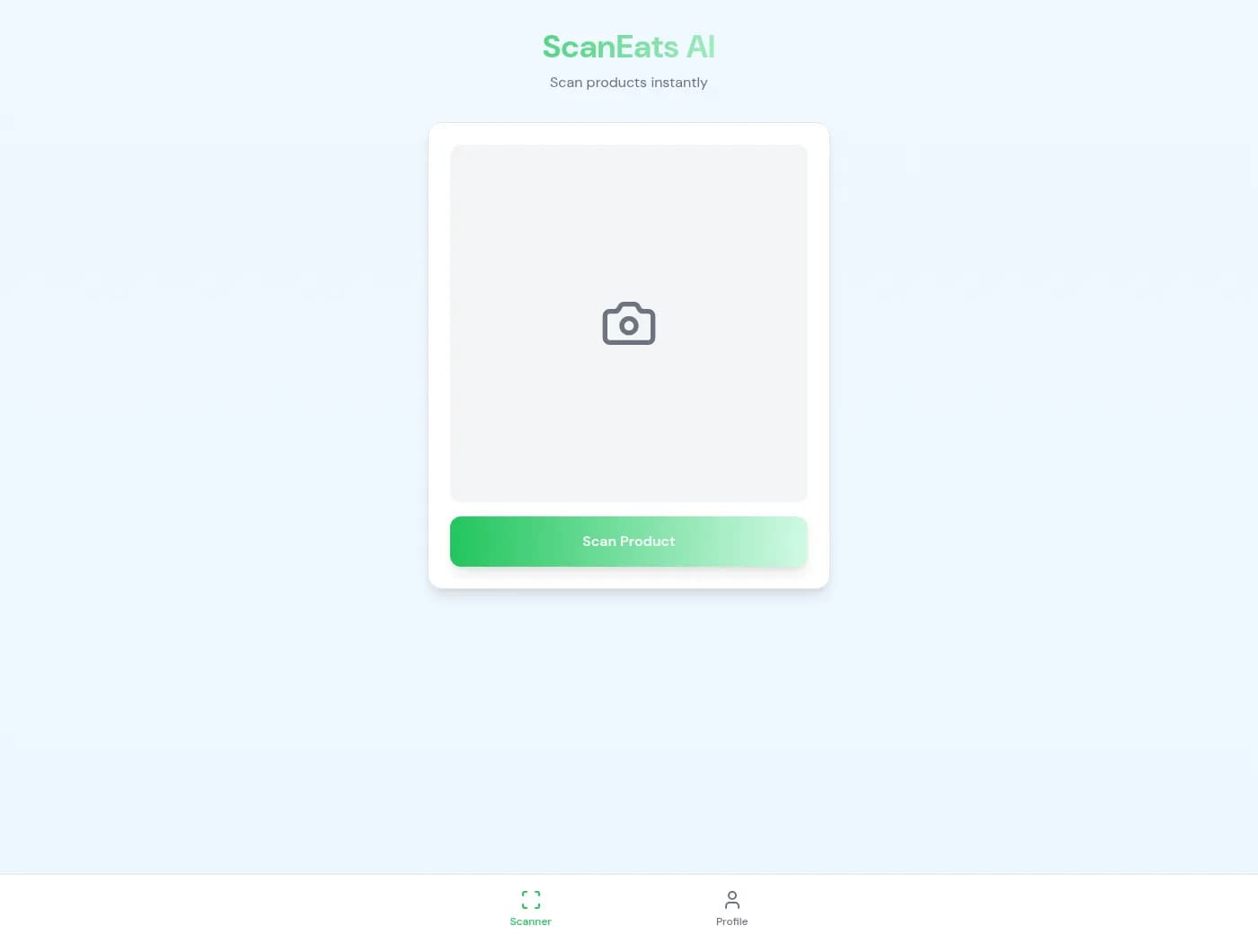 ScanEats AI Food & Supermarket Product Scanner