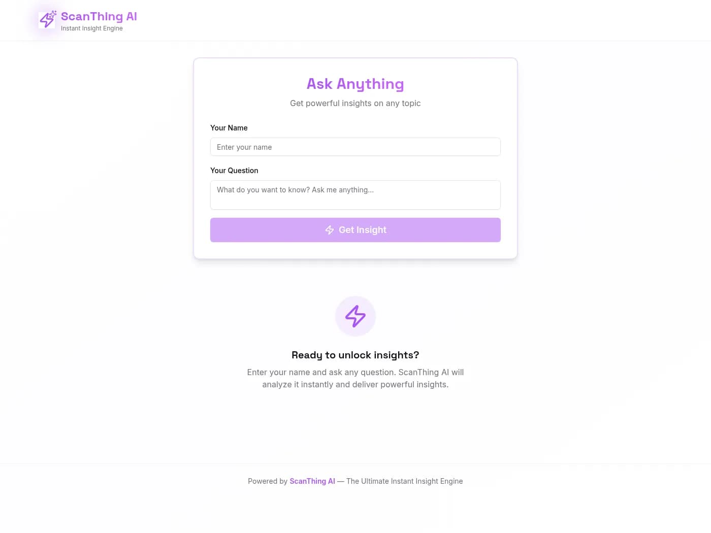 ScanThing AI: The Ultimate Instant Insight Engine