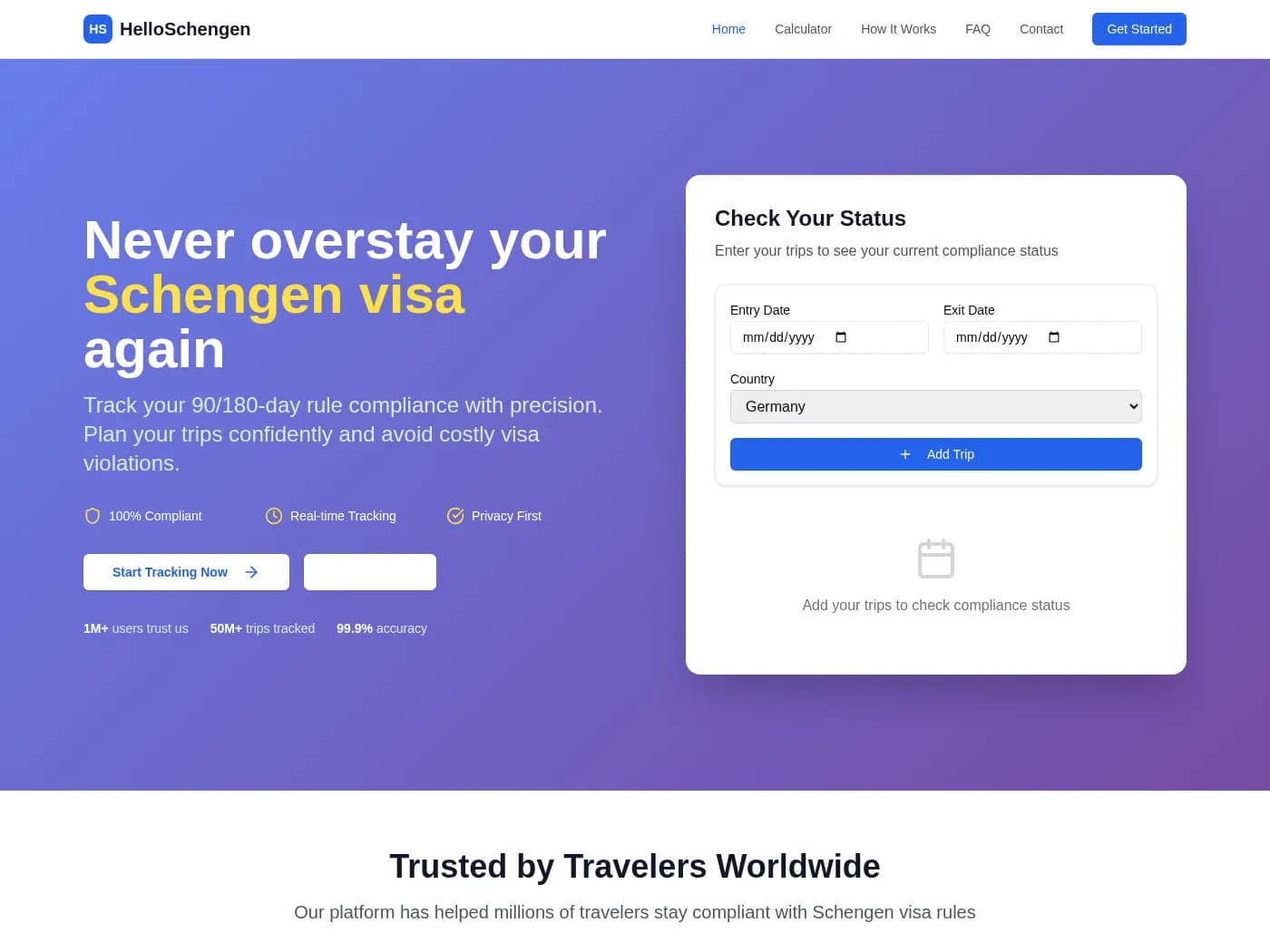 Schengen Visa Application Portal Clone