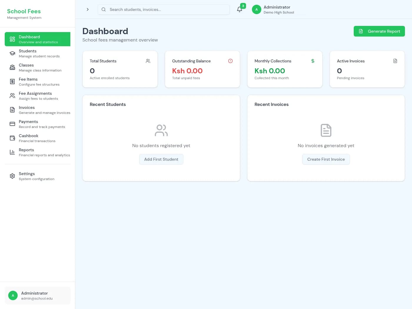 School Fees Management & Cashbook System with MOE Votehead Reporting