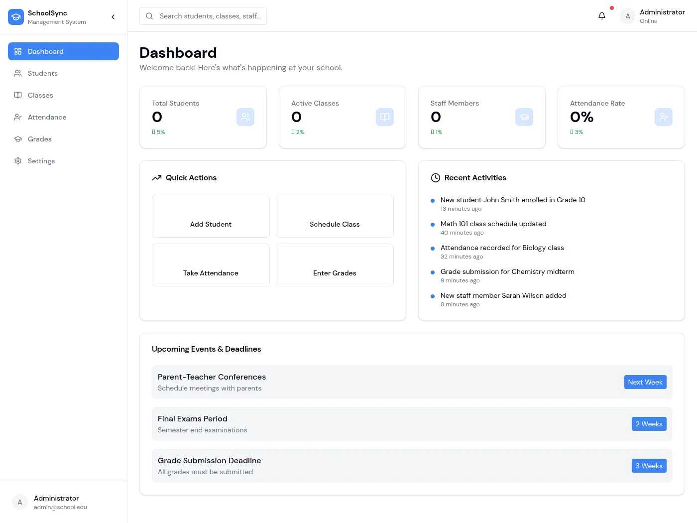 School Management System