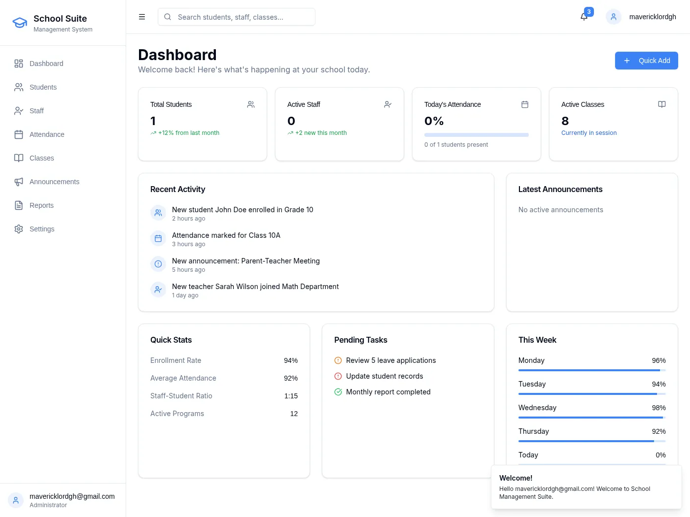 Smart School Management Suite