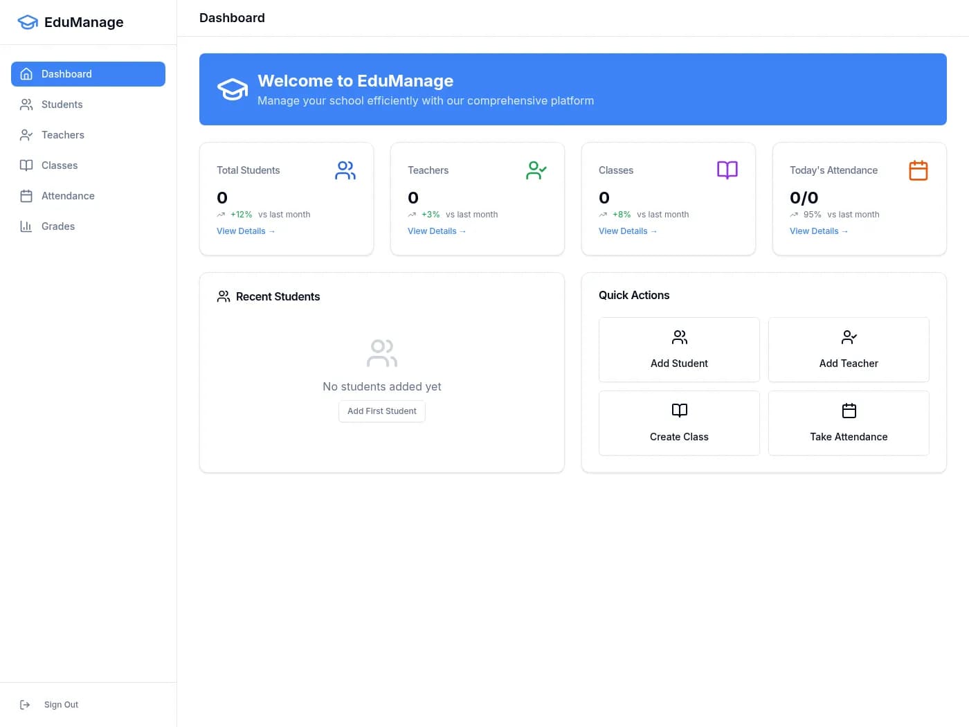 EduManage: School Administration Platform
