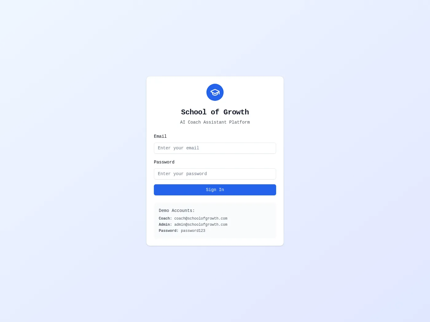 School of Growth AI Coach Assistant