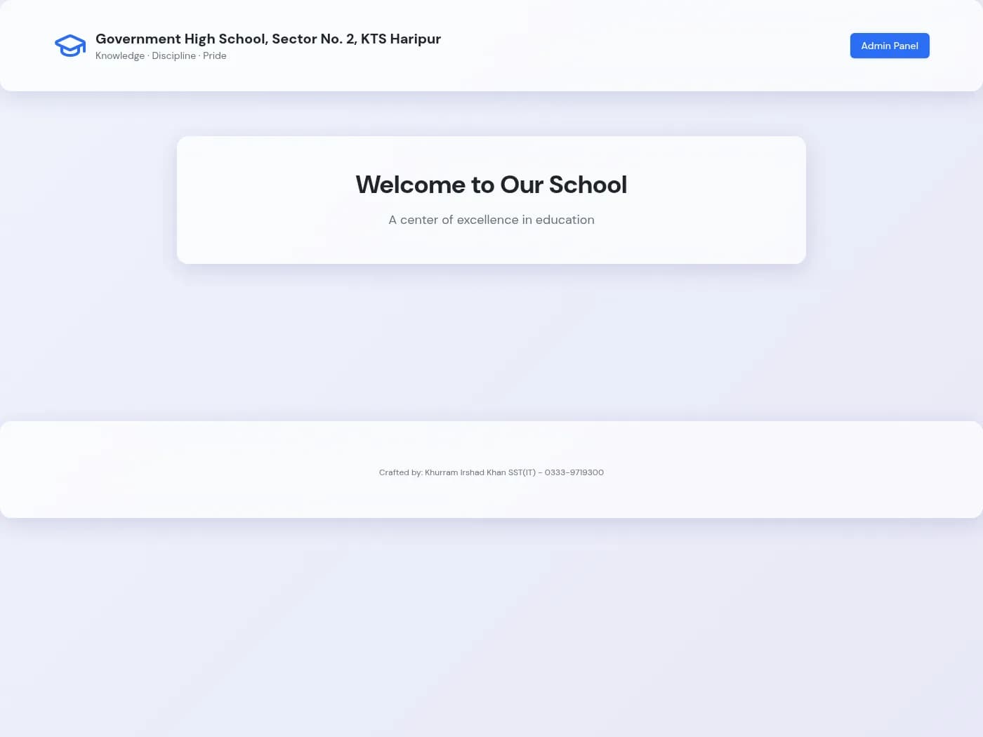 Smart School Timetable & Vacant Period Allocation System for KTS Haripur