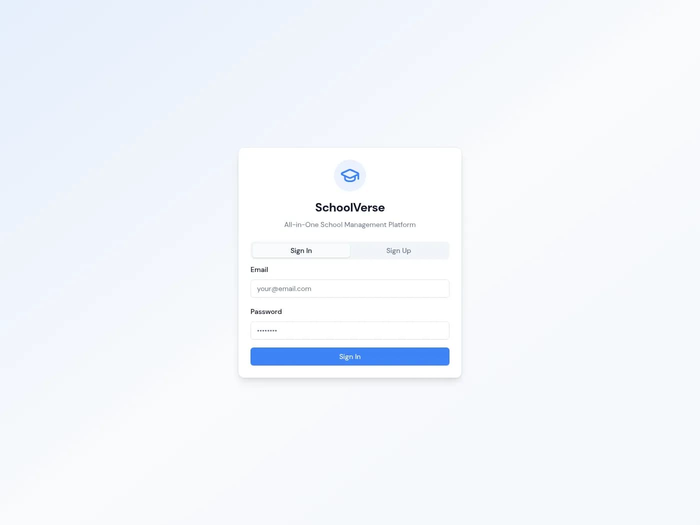 SchoolVerse - All-in-One School Management Platform