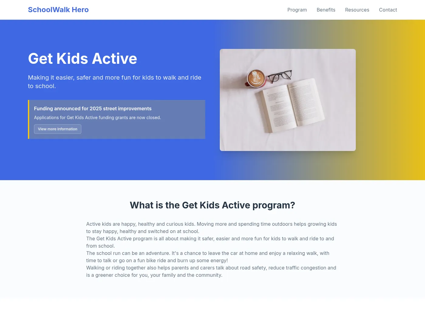 SchoolWalk Hero: Motivating Kids' Healthy School Commutes