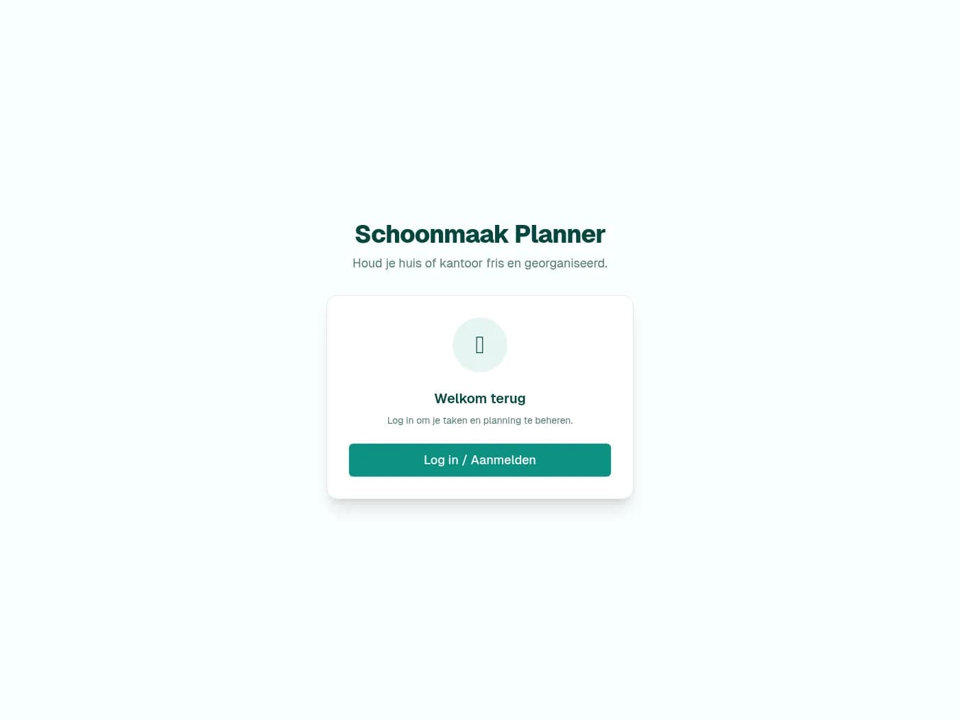 Schoonmaak Planner