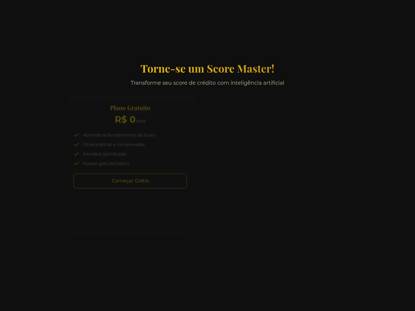 ScoreMaster - Aprenda a Aumentar seu Score de Crédito com IA e Animações Premium