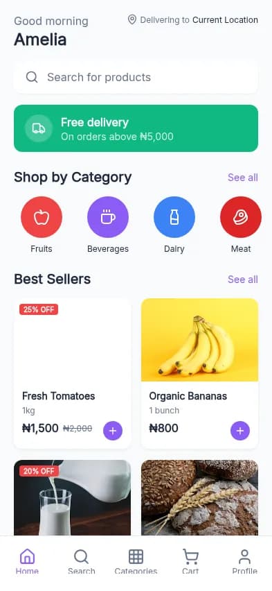 Screaming Architecture E-Commerce Mobile App Clone