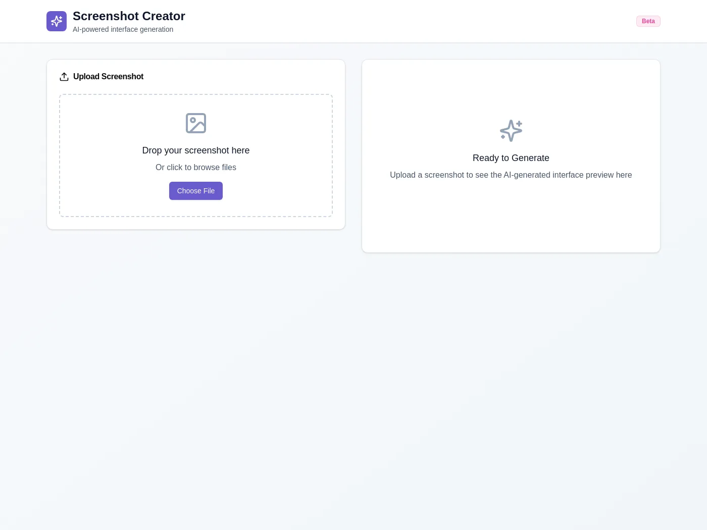 Screenshot-Based App Creator