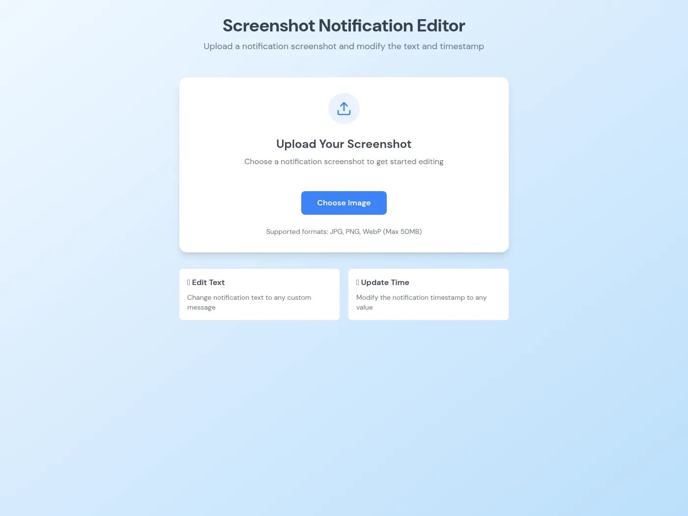 Screenshot Notification Text Modifier