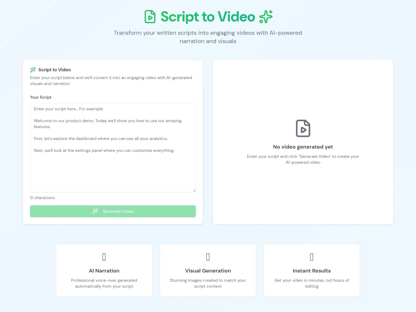 Script to Video Converter