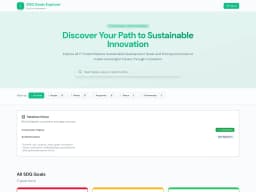 SDG Goals Explorer for Eco-Innovators