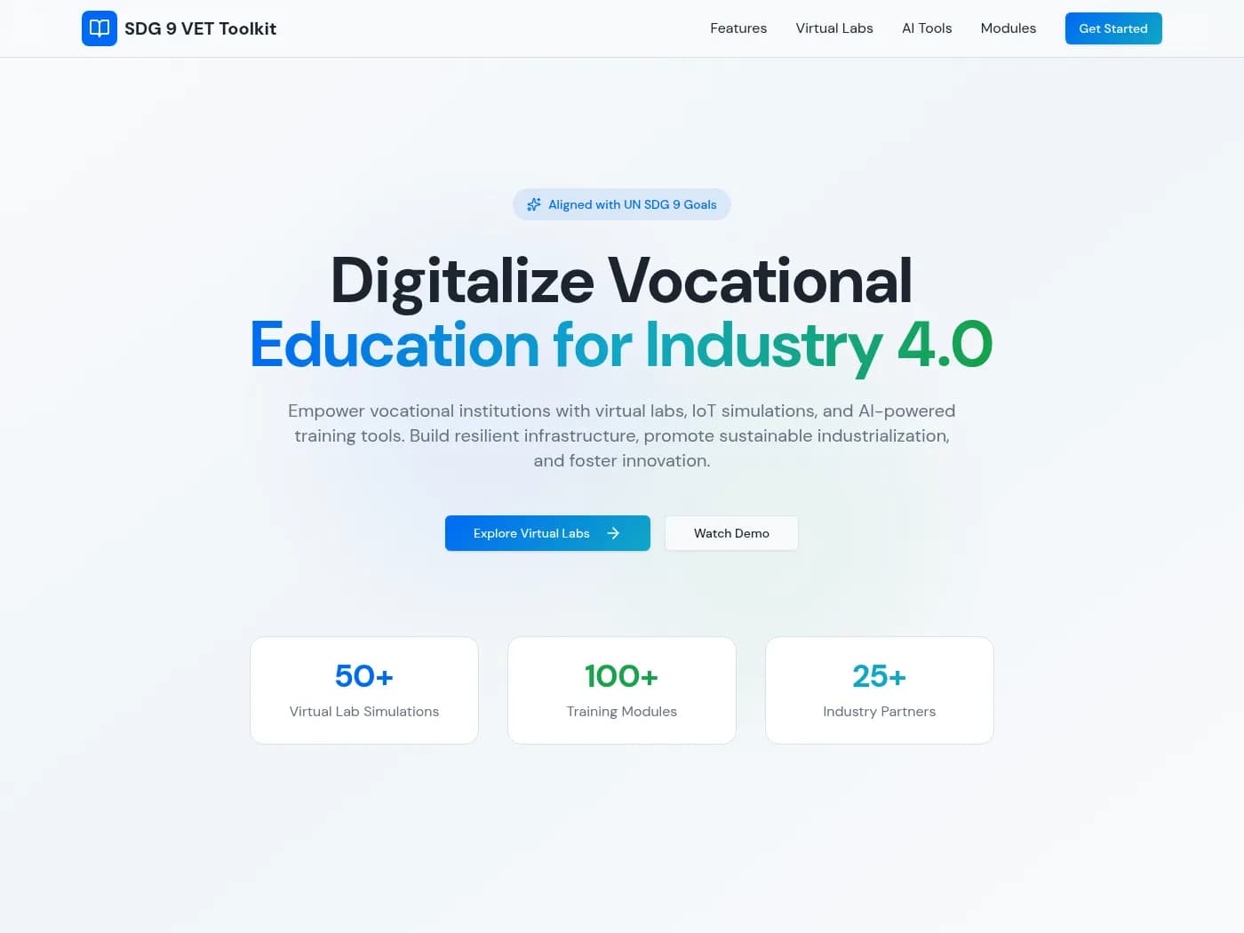 SDG 9 Digitalization Toolkit for Vocational Education