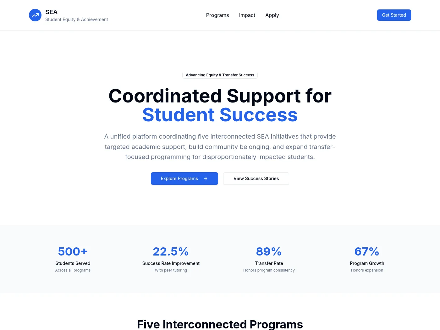 SEA Equity & Transfer Success Hub