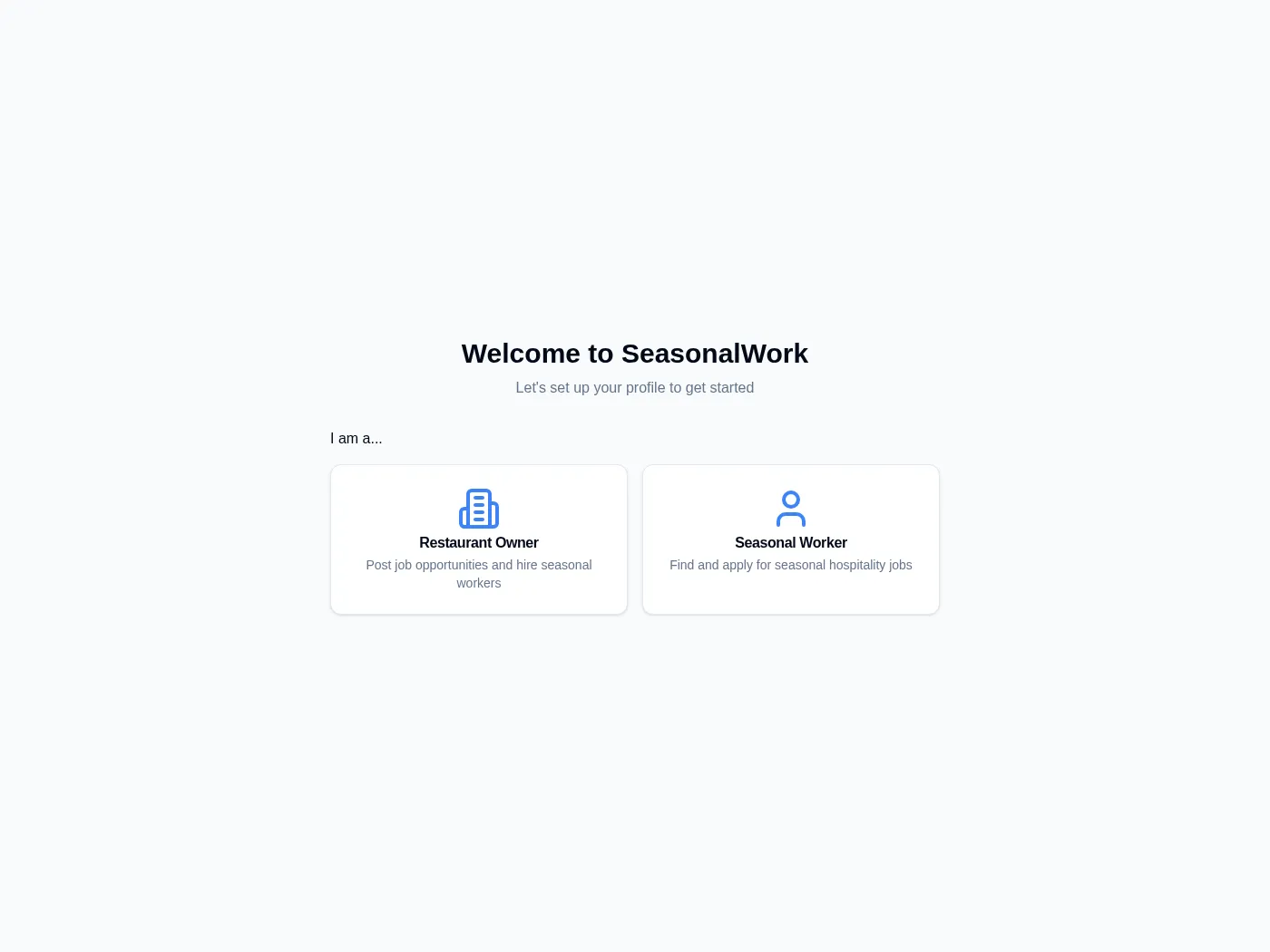 Seasonal Hospitality Recruitment Platform