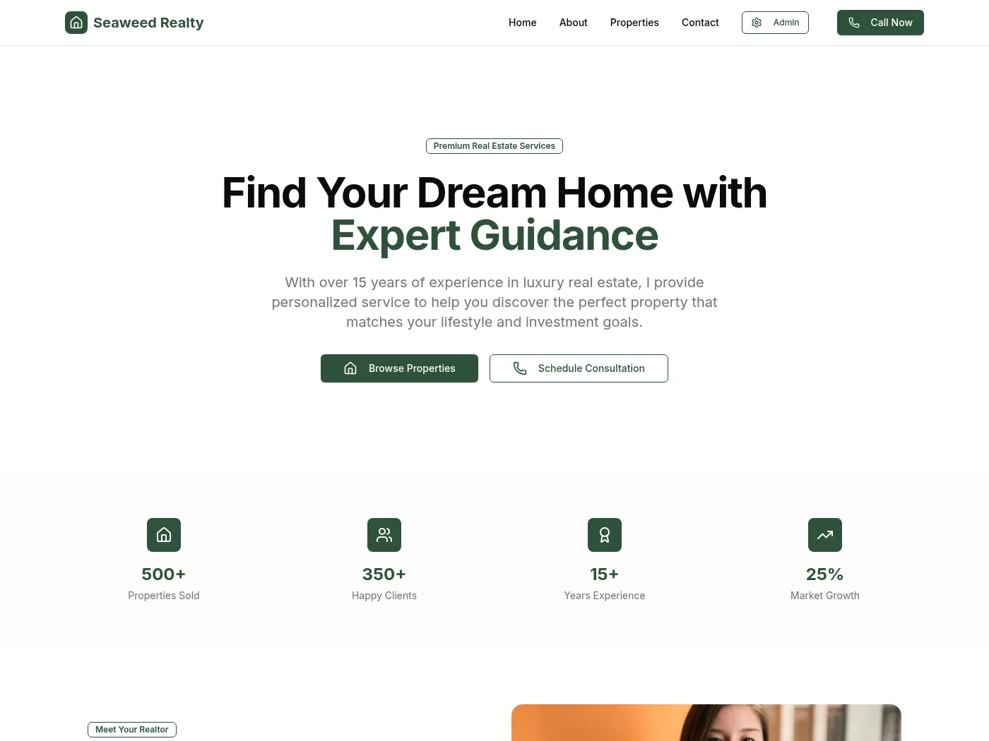 Seaweed Realty Web Portal