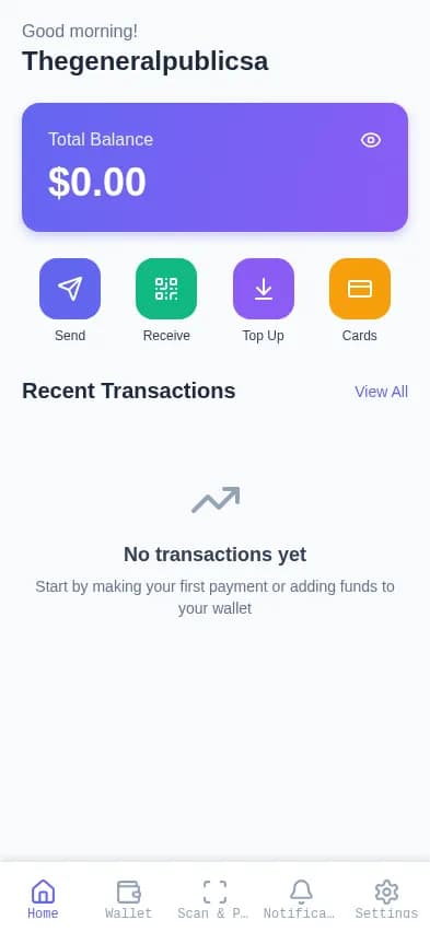 Secure Cashless Mobile Payments App