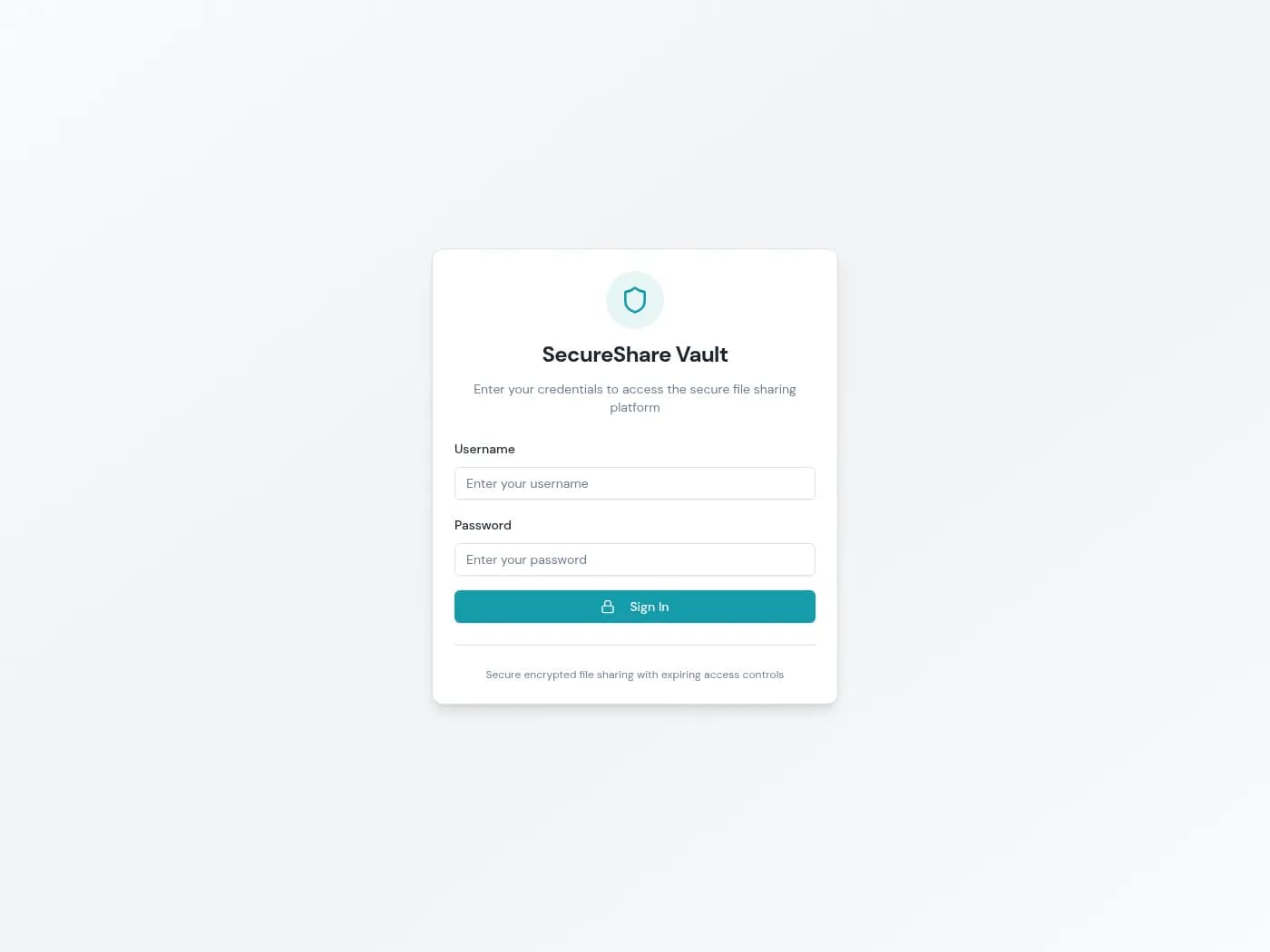 SecureShare Vault