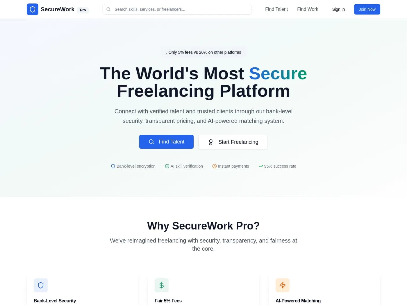 Secure Freelancing Platform to Outperform Upwork & Fiverr