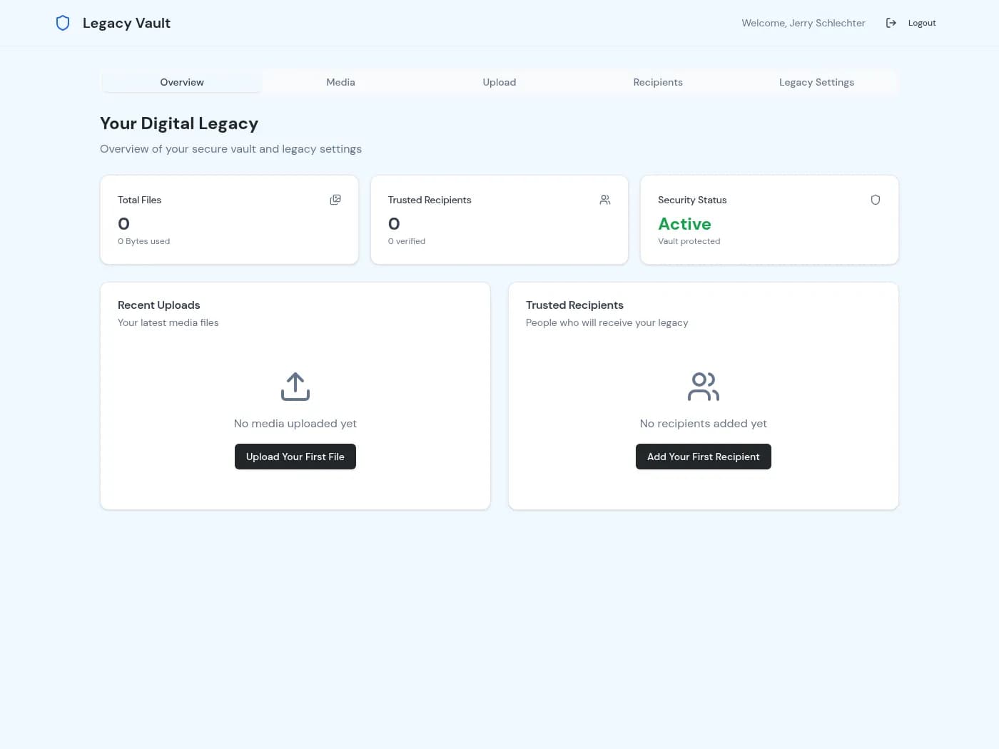 Secure Legacy Media Vault